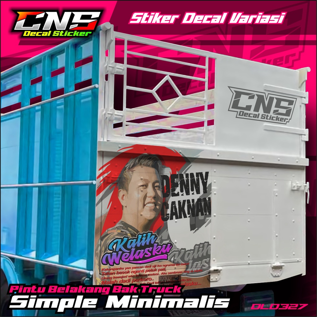 Jual Stiker Variasi Simple DENNY CAKNAN KALIH WELASKU Pintu Belakang ...