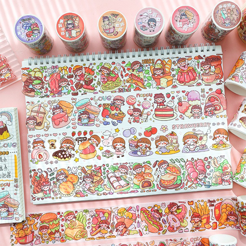 Jual [Artopia] Washi Tape FOOD SERIES 5cm x 3m / Washi Paper Bujo ...
