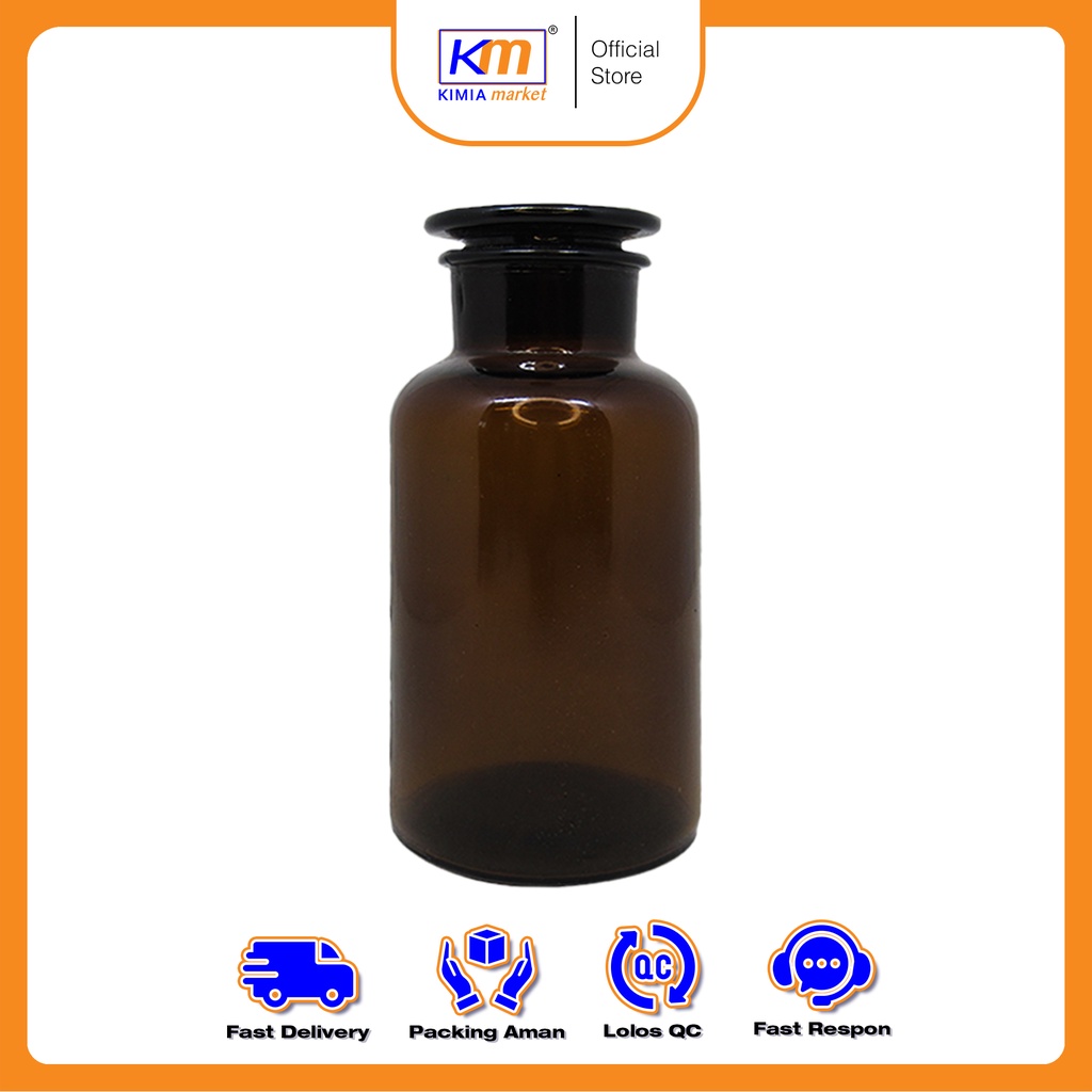 Jual Botol reagen amber 500ml / pereaksi / steril / laboratorium 500 ml ...