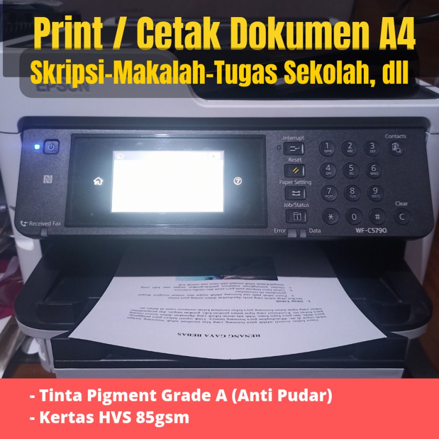 Jual Print / Cetak Dokumen A4 Gramasi 85gsm untuk Skripsi, Makalah ...