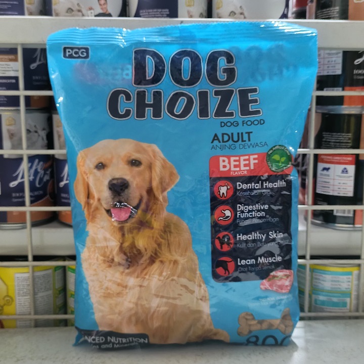 Jual Makanan Anjing Dog Choize Adult Beef Flavour Kemasan 800G | Shopee ...