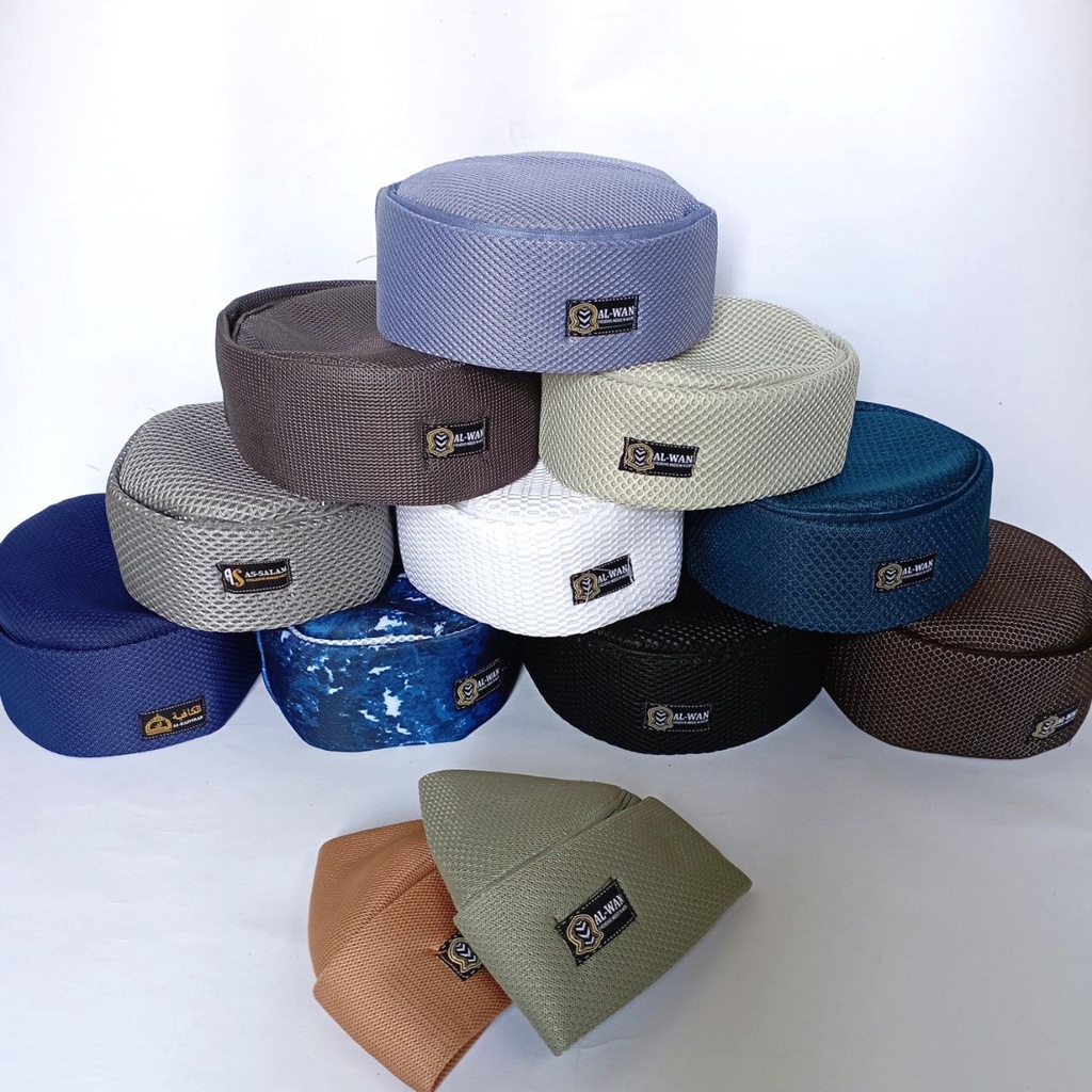 Jual Peci Jaring Spon Busa Bulat Sarang Tawon Kopiah Dewasa Ijazi ...