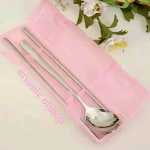 Jual Sujeo Kitshine Sendok Sumpit Korea Plus Box | Shopee Indonesia