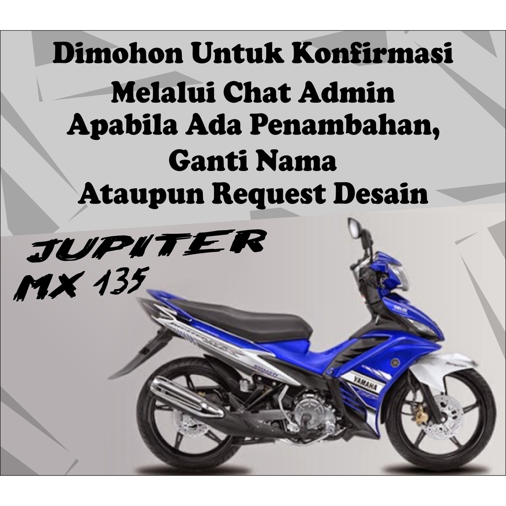 Jual Stiker Jupiter Mx 135 New Full Body CALTEX (KD-1) Decal Jupiter Mx ...
