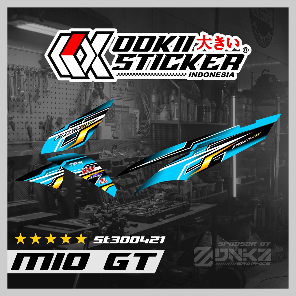 Jual Stiker Mio GT Decal Striping Mio GT Premium Racing ST300421 OOKII ...
