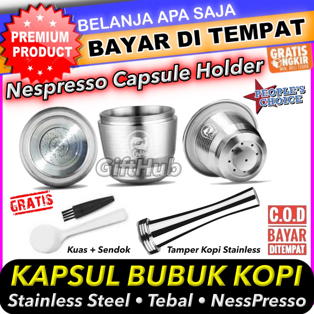 Jual Kapsul Kopi Isi Ulang Anti Karat Refillable Capsule Coffee ...
