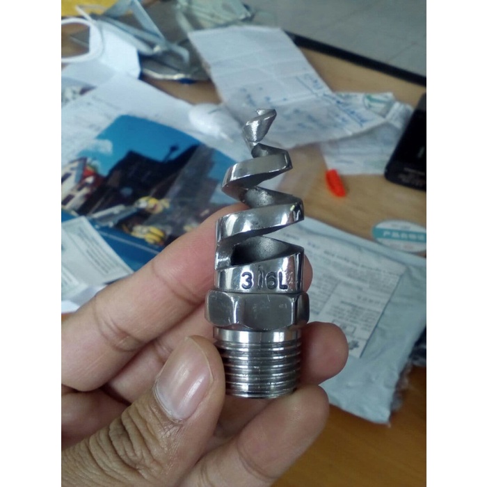 Jual Sprinkler Sprinkler Spiral Cone 3/4, Stainless (Full Cone Spray ...