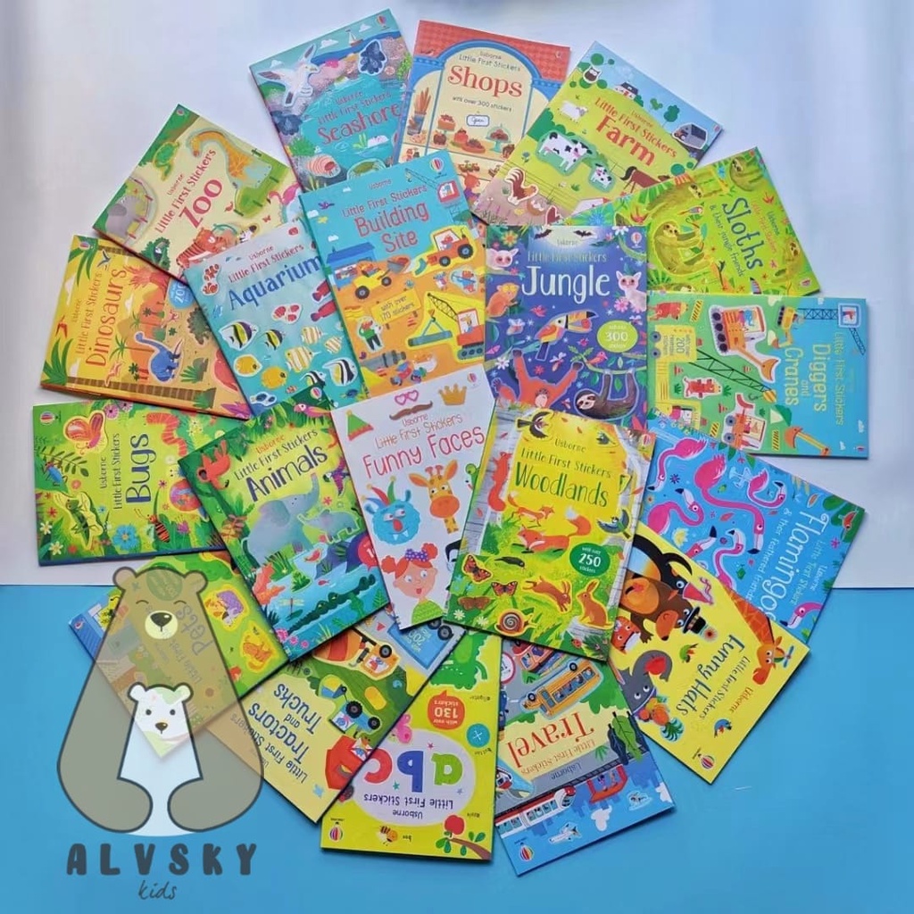Jual USBORNE LITTLE FIRST STICKERS ACTIVITY BOOK COLLECTION / BUKU ...