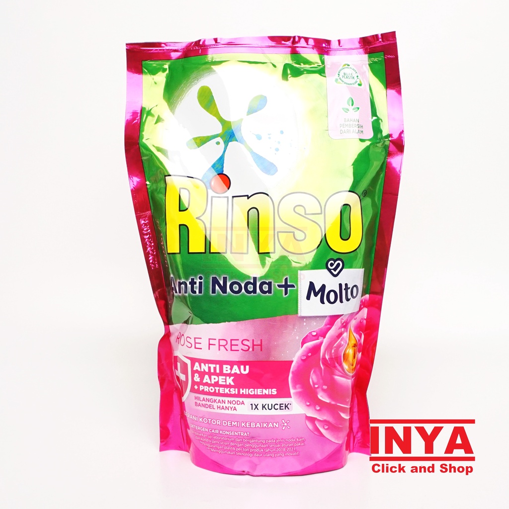 Jual RINSO MOLTO DETERJEN CAIR ANTI NODA ROSE FRESH 750ml - Detergent ...