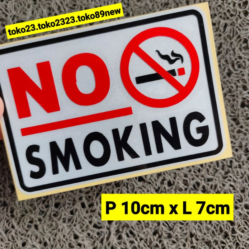 Jual stiker no smoking stiker cutting dilarang merokok | Shopee Indonesia