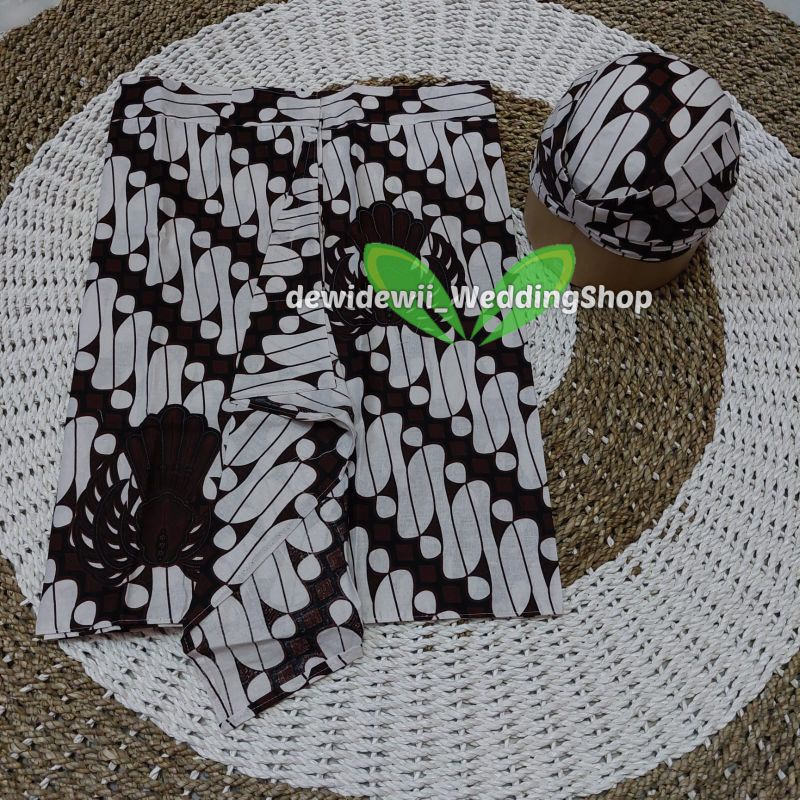 Jual [Setelan] Sapit Urang + Blangkon | Motif Lereng Barong | Shopee ...