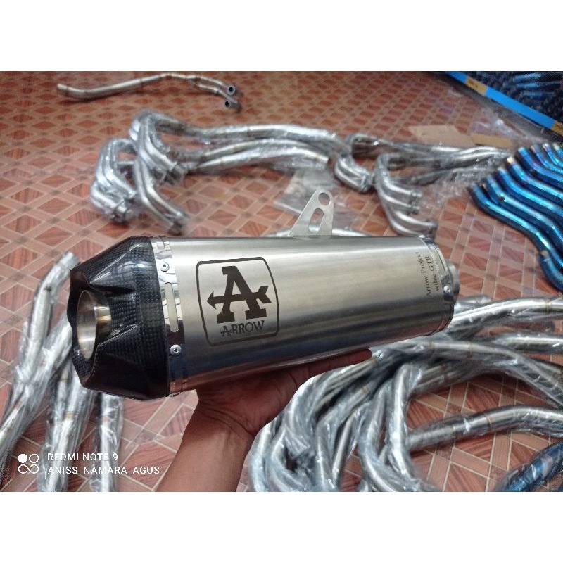 Jual knalpot racing arrow work endcup carbon kevlar real | Shopee Indonesia