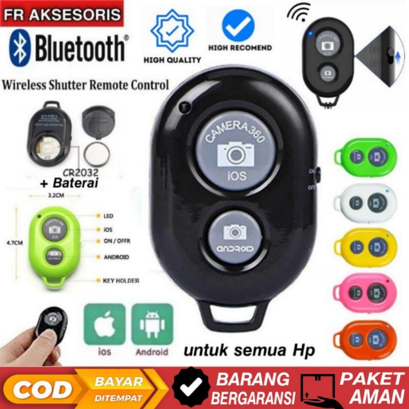 Jual Remote Bluetooth Camera HP Shutter Remot Bluetooth Kamera Andorid ...