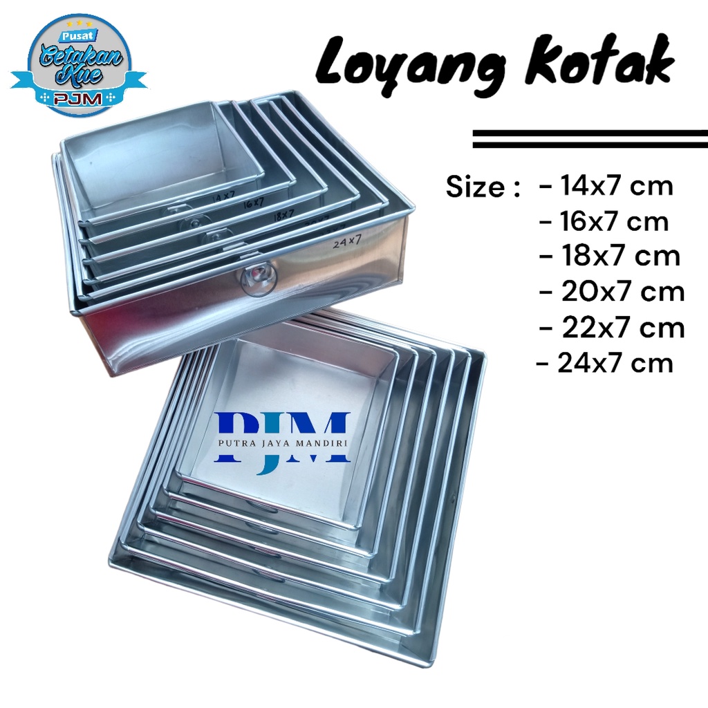 Jual LOYANG BOLU KOTAK TINGGI 7 / Loyang Persegi / Loyang Lapis/ Loyang ...