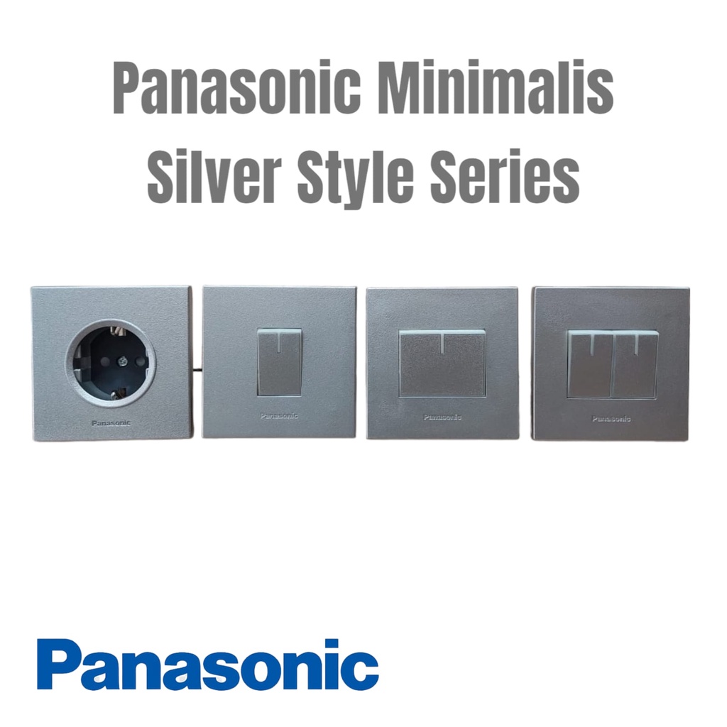 Jual PANASONIC STOP KONTAK CP SAKLAR TUNGGAL SERI WESJ SILVER MINIMALIS ...