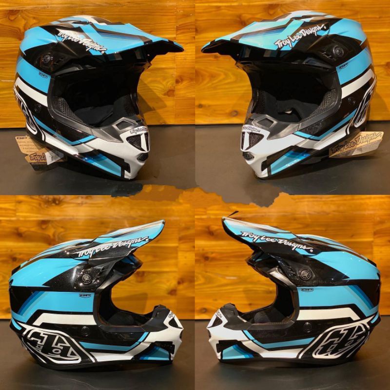 Jual Helm TLD GP Apex Cross - Water Charcoal | Shopee Indonesia