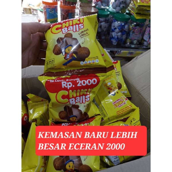Jual Chiki Balls 16GRAM KEMASAN BARU ECERAN 2000 ISI 10 SACHET | Shopee ...