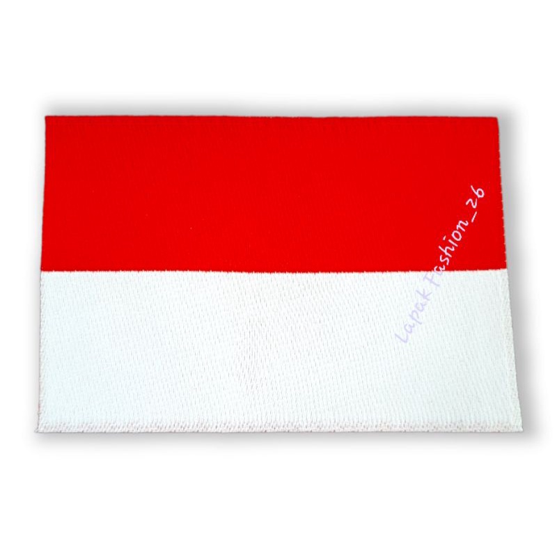 Jual Logo Patch Woven / Emblem Bendera Merah Putih | Shopee Indonesia