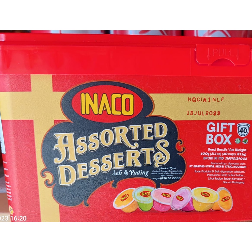 Jual Inaco Jelly Pudding Assorted Desserts Gift Box isi 40pcs | Shopee ...