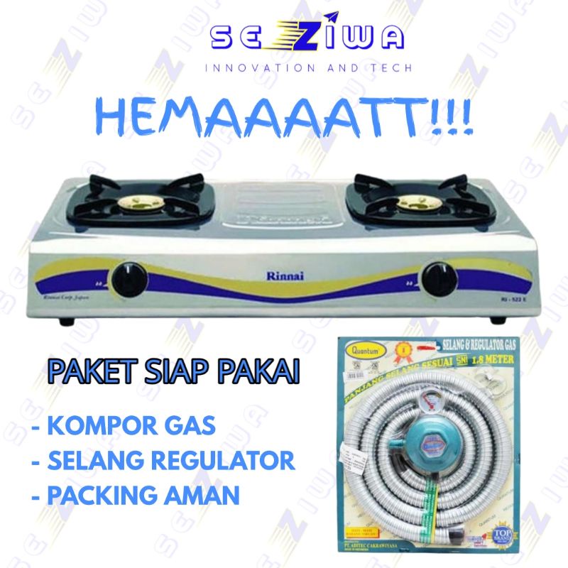 Jual Kompor Gas Rinnai Stainless 70 cm RI522E 100% ORI | Shopee Indonesia