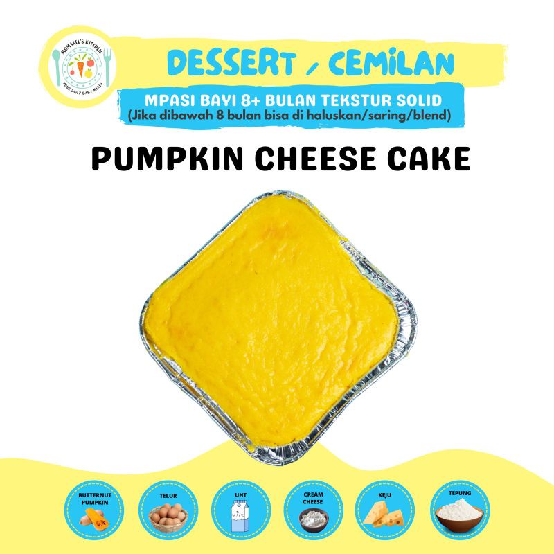 Jual PUMPKIN CHEESE CAKE (MPASI FROZEN BEKU/CEMILAN SNACK BAYI SEHAT ...