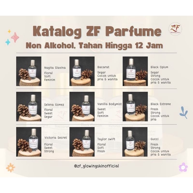Jual ZF PARFUME ORIGINAL - zf parfum viral | Shopee Indonesia