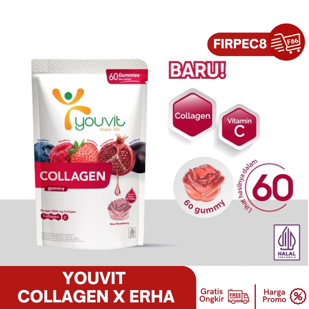 Jual Youvit x Erha VERISOL®️ Bioactive Collagen Peptides®️ 1 Pouch ...