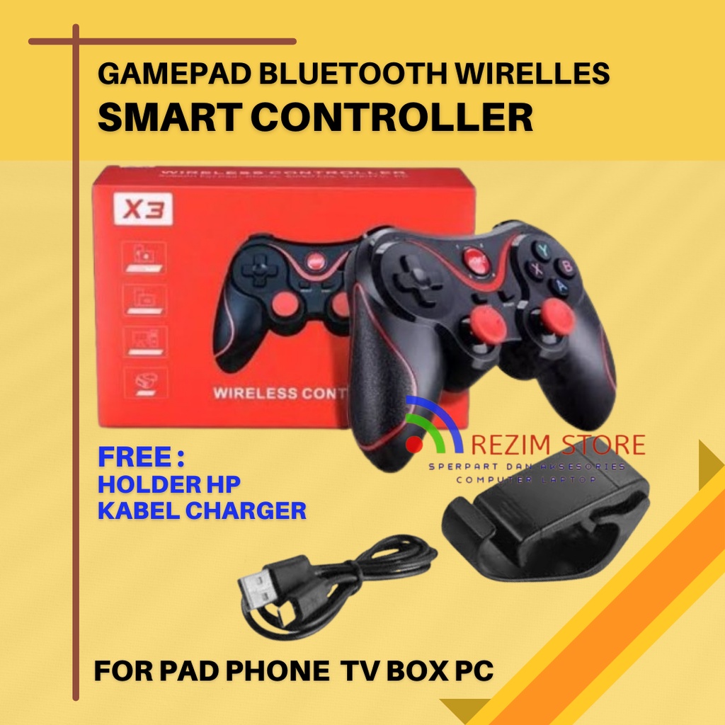 Jual STIK BLUETOOTH STIK HP TV LAPTOP GAMEPAD GAMING CONTROLLER ...