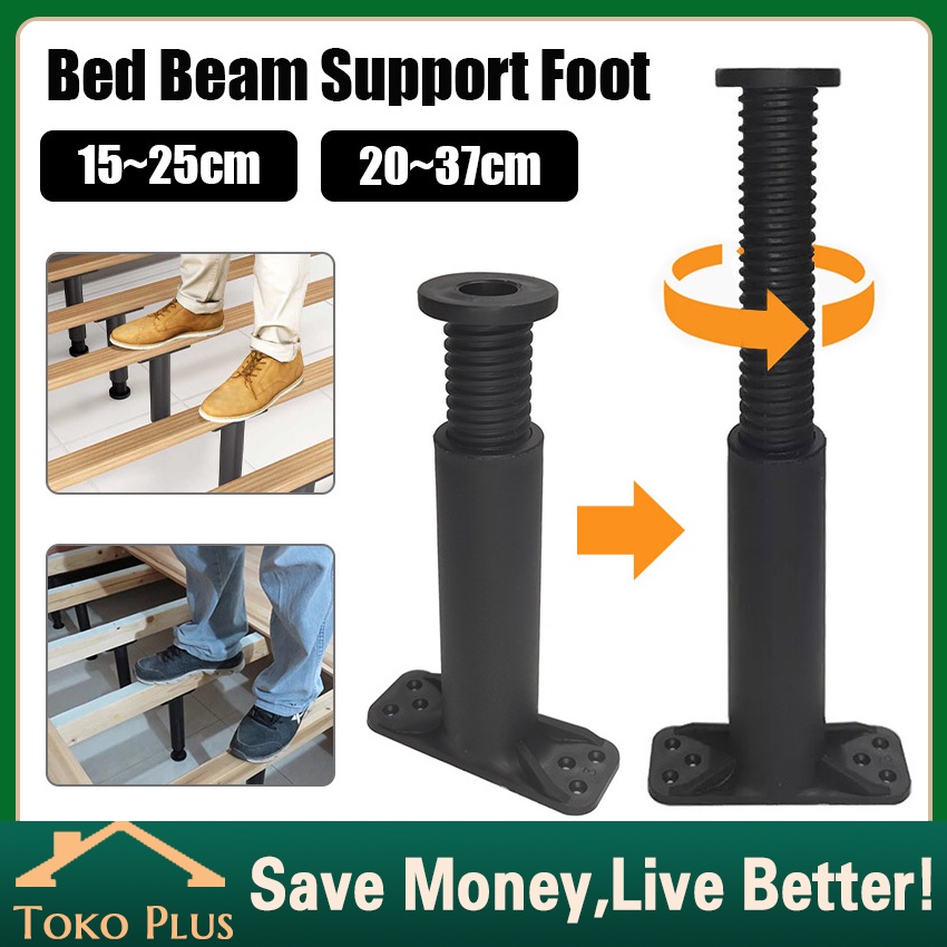 Jual Penyangga Kaki Tempat Tidur kayu Metal Foot Adjustable Tinggi 15 ...