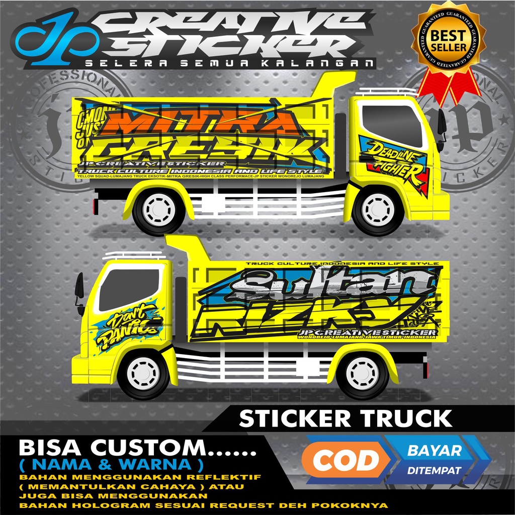 Jual STICKER CUTTING BAK TRUCK DAN PINTU TRUCK ( COCOK DIPASANG DI ...