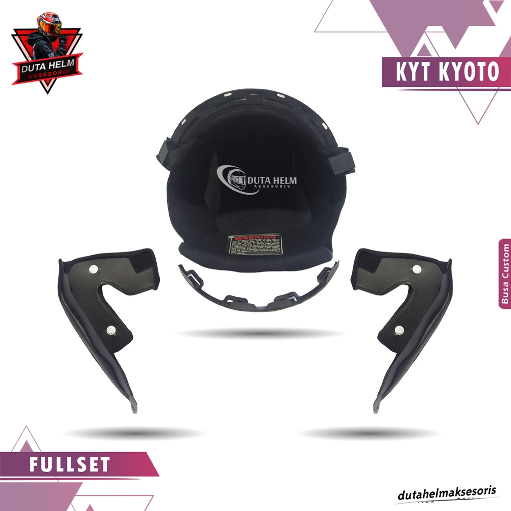 Jual Busa Helm Kyt Kyoto R Ukuran S M L XL XXL Fullset / Busa Pipi ...