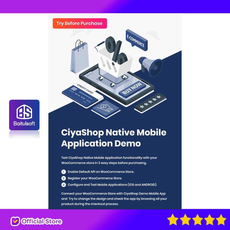Jual SOURCE CODE APLIKASI CIYASHOP NATIVE IOS APPLICATION BASED ON WOOCOMMERCE | Shopee Indonesia