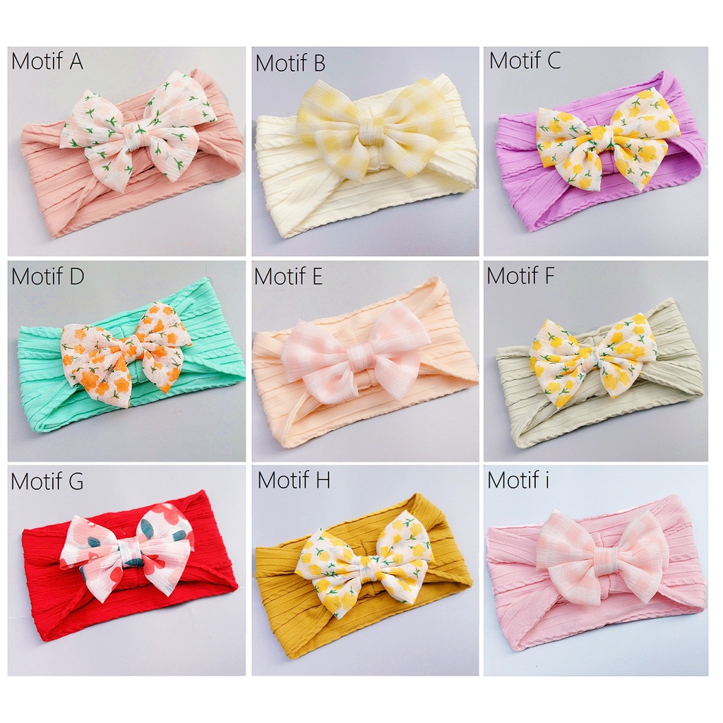 Jual BANDO ANAK PEREMPUAN / BANDANA BAYI PEREMPUAN PITA WARNA WARNI ...