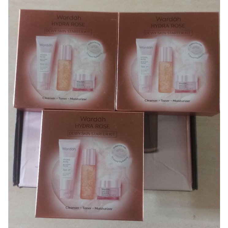 Jual Wardah Hydra Rose Dewy Skin Starter Kit | Shopee Indonesia