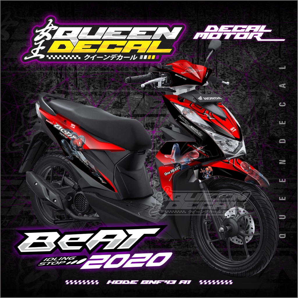 Jual custom decal sticker amazing spriderman honda beat all new 2020 ...