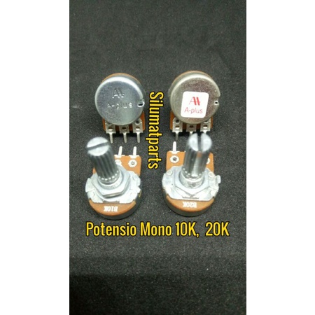 Jual Potensio mono 10K, 20K APLUS / Potensio Bagus A+ Mono 10k, 20K ...