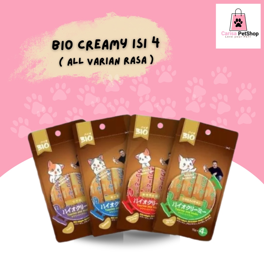 Jual Bio Creamy Treat - Snack Kucing 4x 15g | Shopee Indonesia