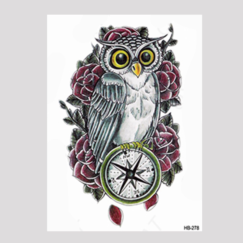 Jual Tato Burung Hantu Temporer Sticker Z1 | Shopee Indonesia