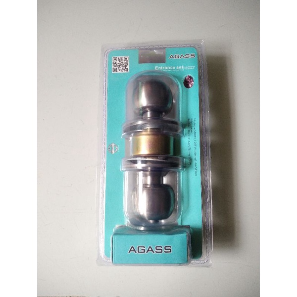 Jual Handle Pintu Kamar Mandi Bulat Kunci Tubular Knob Lever Handle ...
