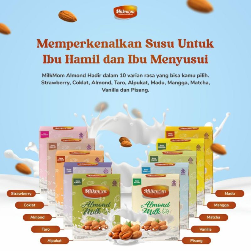Jual Milkmoom susu almond Asi Booster Pelancar asi Susu Gemuk untuk Ibu ...
