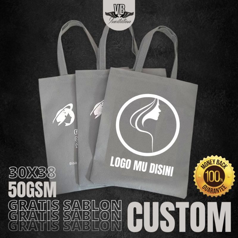 Jual TAS SPUNBOND SABLON PROMOSI TOKO MURAH SIMPLE CUSTOM SABLON SESUKA ...