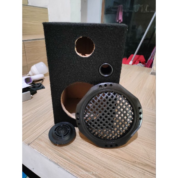 Jual Box 6 inch kotak plus tweter dan grill | Shopee Indonesia