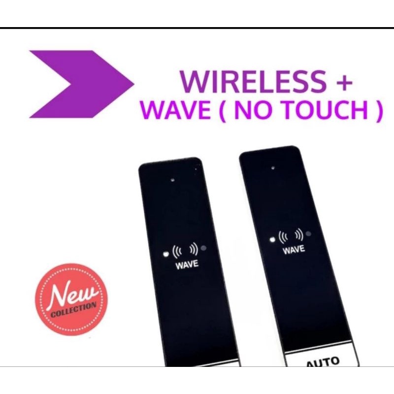 Jual Exit button WIRELESS + WAVE ( no touch ) New access control ...