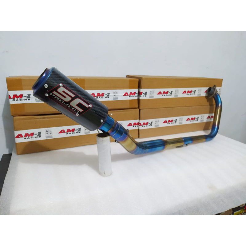 Jual Knalpot Racing Leher Bluemoon R15 New Vva v4 v3 v2 Vixion Nva Nvl ...