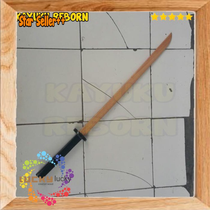 Jual mainan pedang kayu ( katana samurai latihan wooden sword ) kayu ...