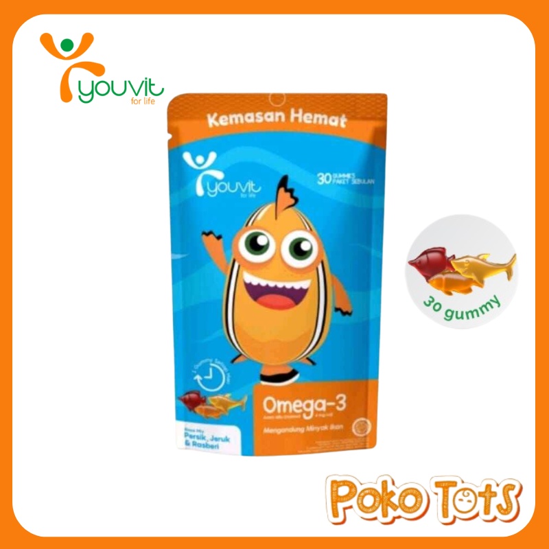Jual Youvit Omega 3 Multivitamin Anak 7 & 30 Gummies Suplemen Imunitas ...