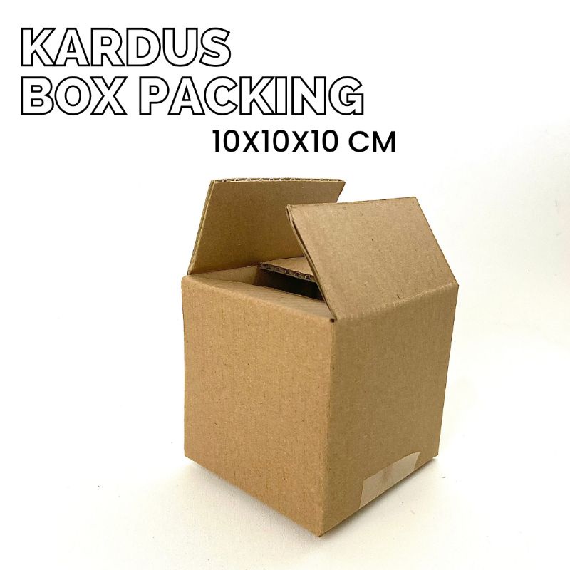 Jual KARDUS BOX PACKING POLOS 10x10x10CM | Shopee Indonesia