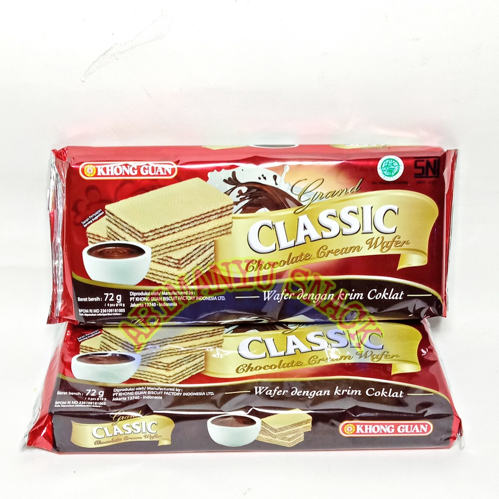 Jual wafer classic khong guan 72 gram - grand classic | Shopee Indonesia