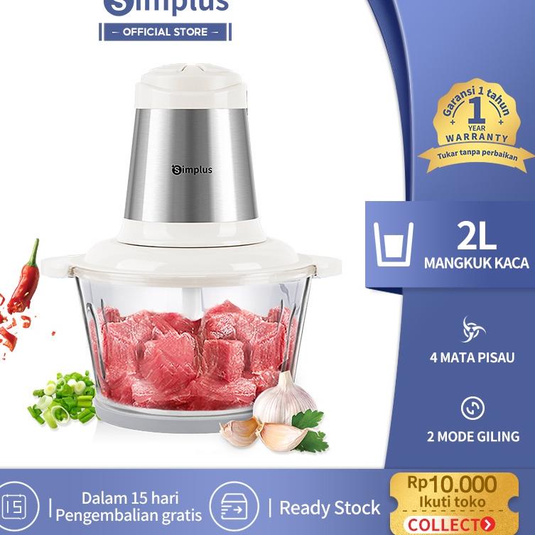 Jual murah Simplus Blender Daging 300W Chopper 2L Food Chopper Meat ...