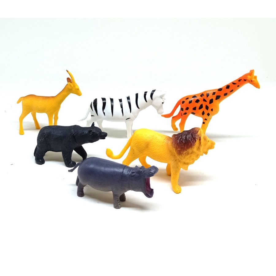 Jual Mainan Binatang hewan Karet figurine Animal edukasi montessori ...
